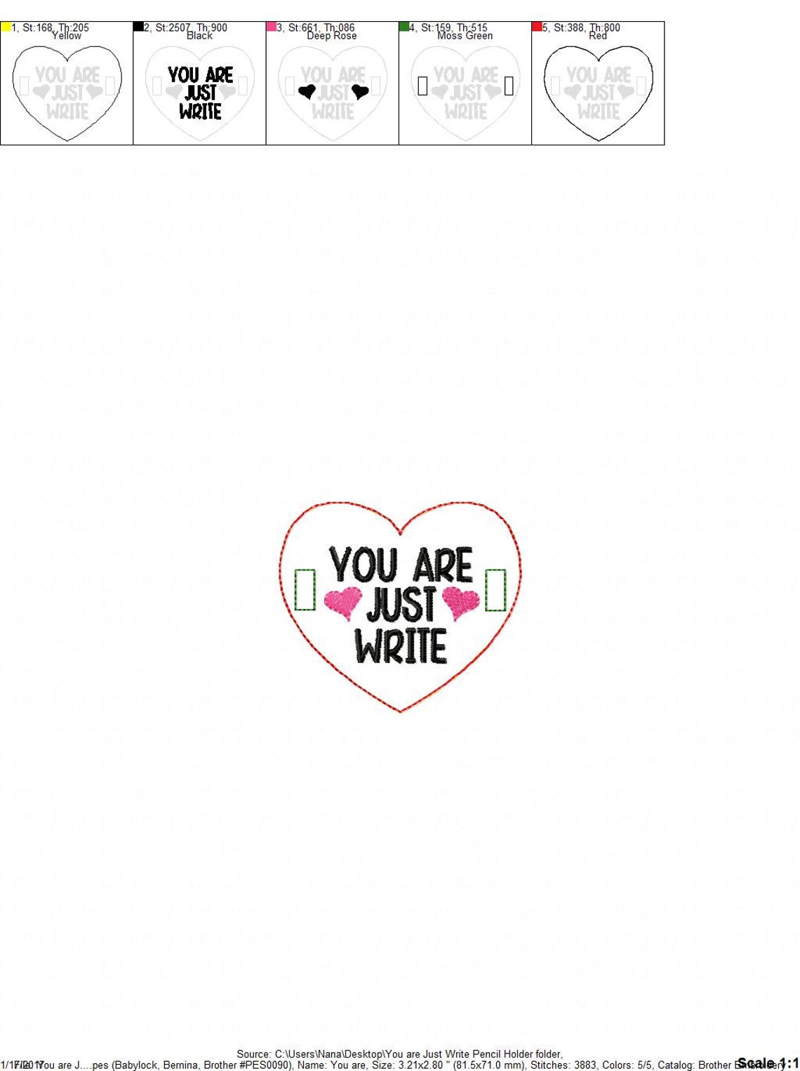 You Are Just Write - Pencil Holder - Valentine's - Valentine's Day - in ...