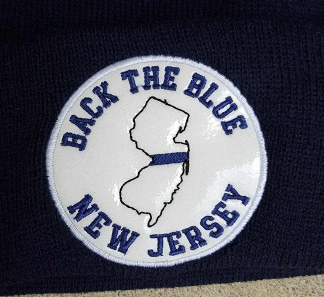 Back the Blue - New Jersey - Thin Blue Line Hat PATCH - Police - Law ...