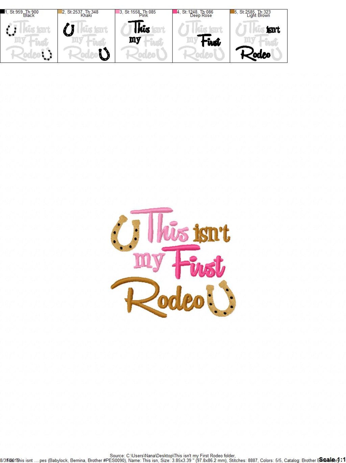 This Isn't My First Rodeo 4 Sizes Included Cowboy | Etsy