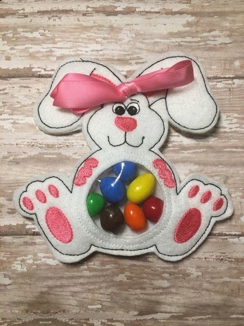 100% ITH Bunny Candy Holder Easter in the Hoop 5 X 7 - Etsy UK