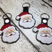 Santa Face Key Fob in the Hoop DIGITAL Embroidery DESIGN | Etsy