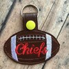 Football in the Hoop Snap/rivet Key Fob DIGITAL Embroidery Design - Etsy