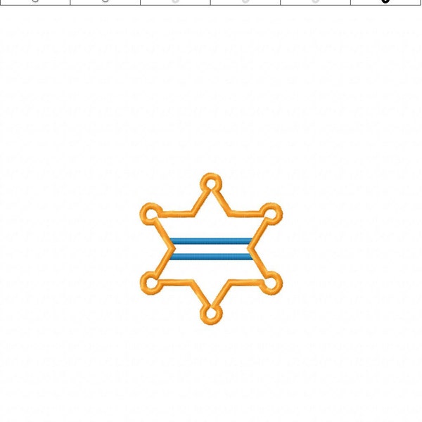 6 Point Police Star Badge Svg - Etsy