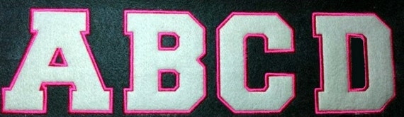 3.8 Freshman Applique CAPITAL LETTERS SET Sports | Etsy