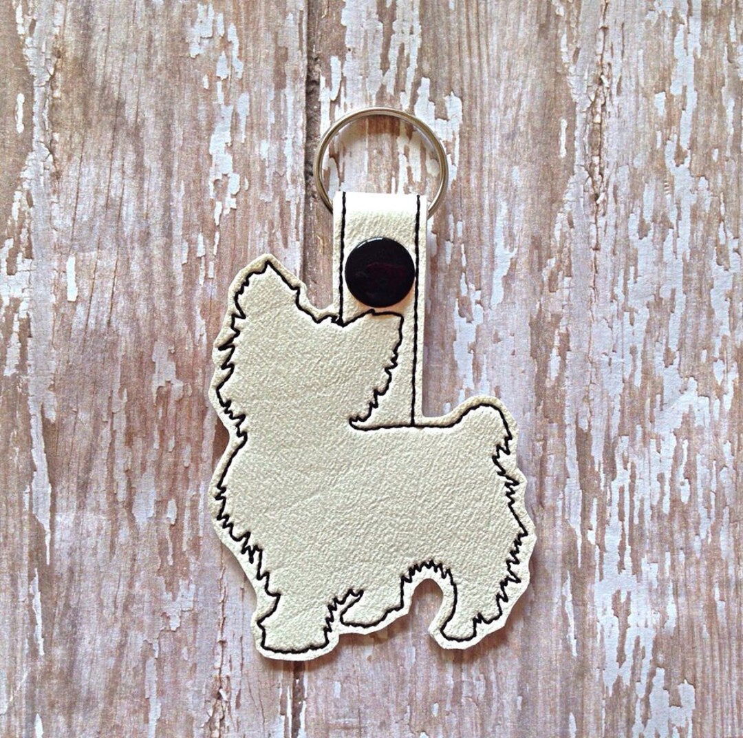 Yorkie OUTLINE - Dog - in the Hoop - Snap/rivet Key Fob - DIGITAL ...
