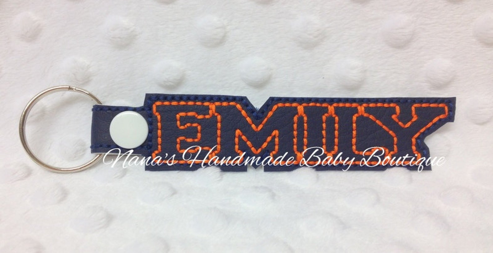EMILY Custom Name In The Hoop Snap/Rivet Key Fob DIGITAL | Etsy