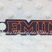 EMILY Custom Name in the Hoop Snap/rivet Key Fob DIGITAL - Etsy
