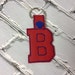 2 Inch Letter b SNAP Key Fob in the Hoop DIGITAL Embroidery DESIGN - Etsy