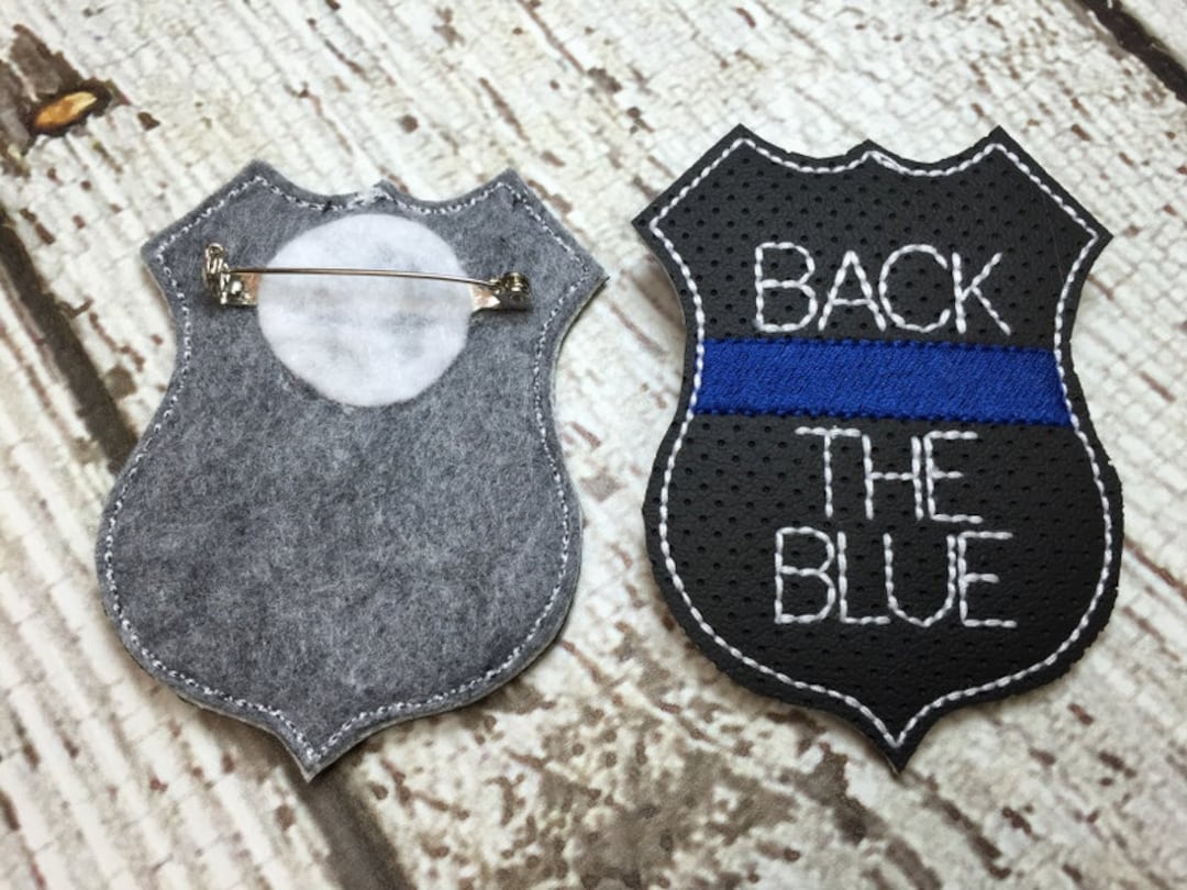 Back the Blue 3" FELTIE for Lapel Pin - POLICE - Cop - Law Enforcement ...