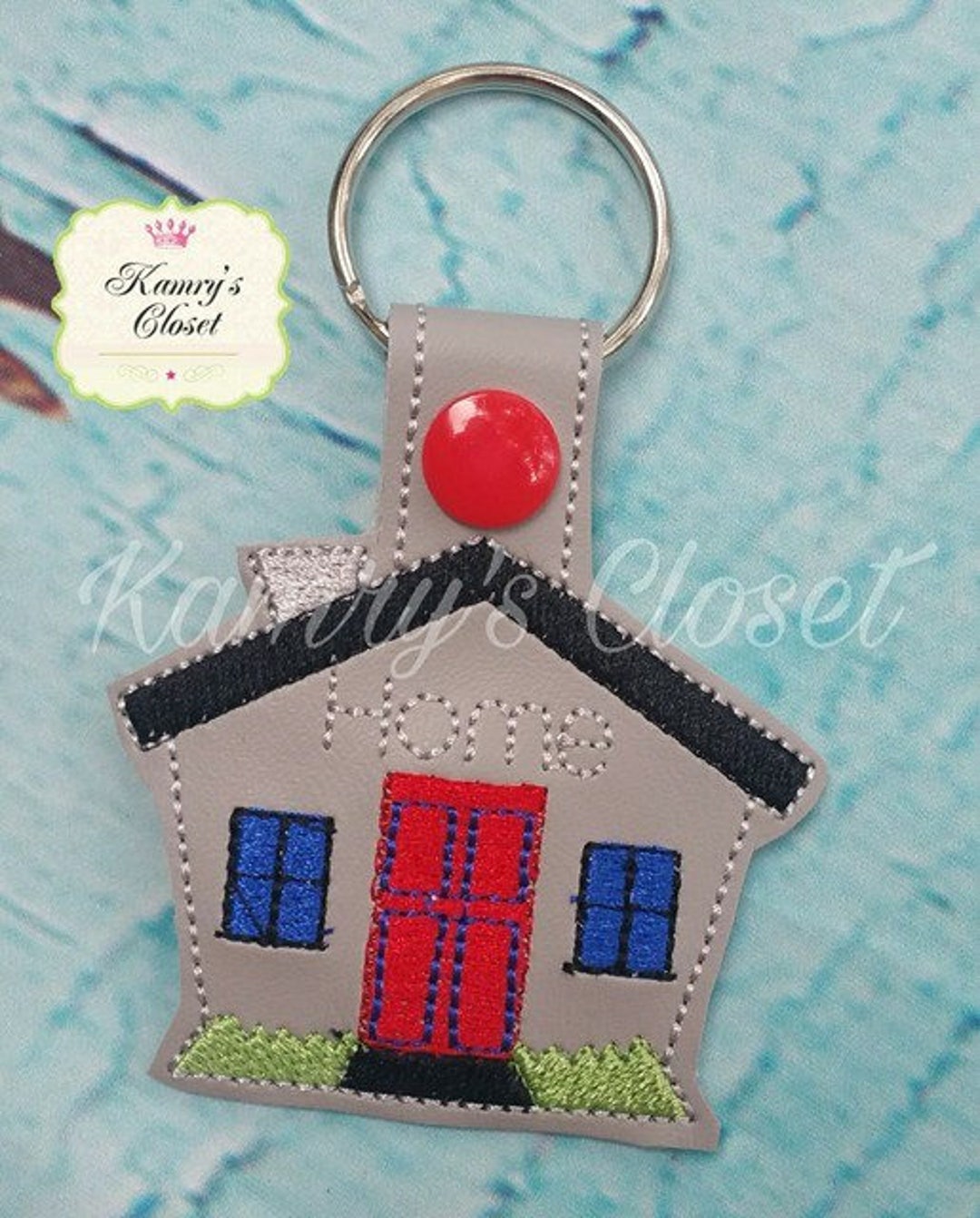 House - Home - Real Estate - Key Fob DESIGN- Digital Embroidery Design ...