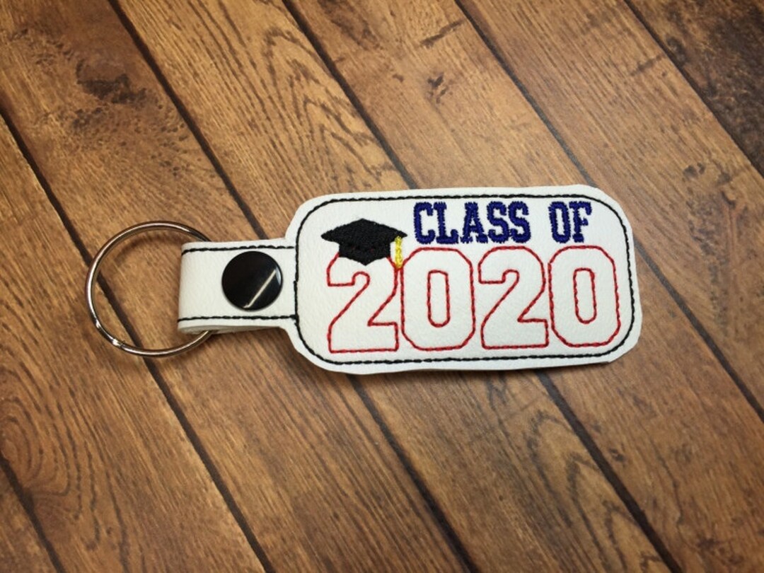 Class of 2020 Graduation SNAP Key Fob in the Hoop DIGITAL - Etsy