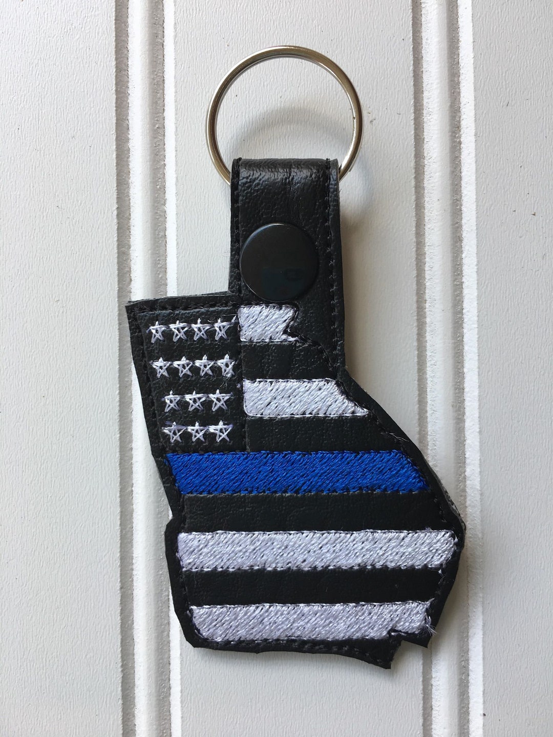 Georgia Thin Blue Line US Flag - Police - Law Enforcement - Snap Tab ...