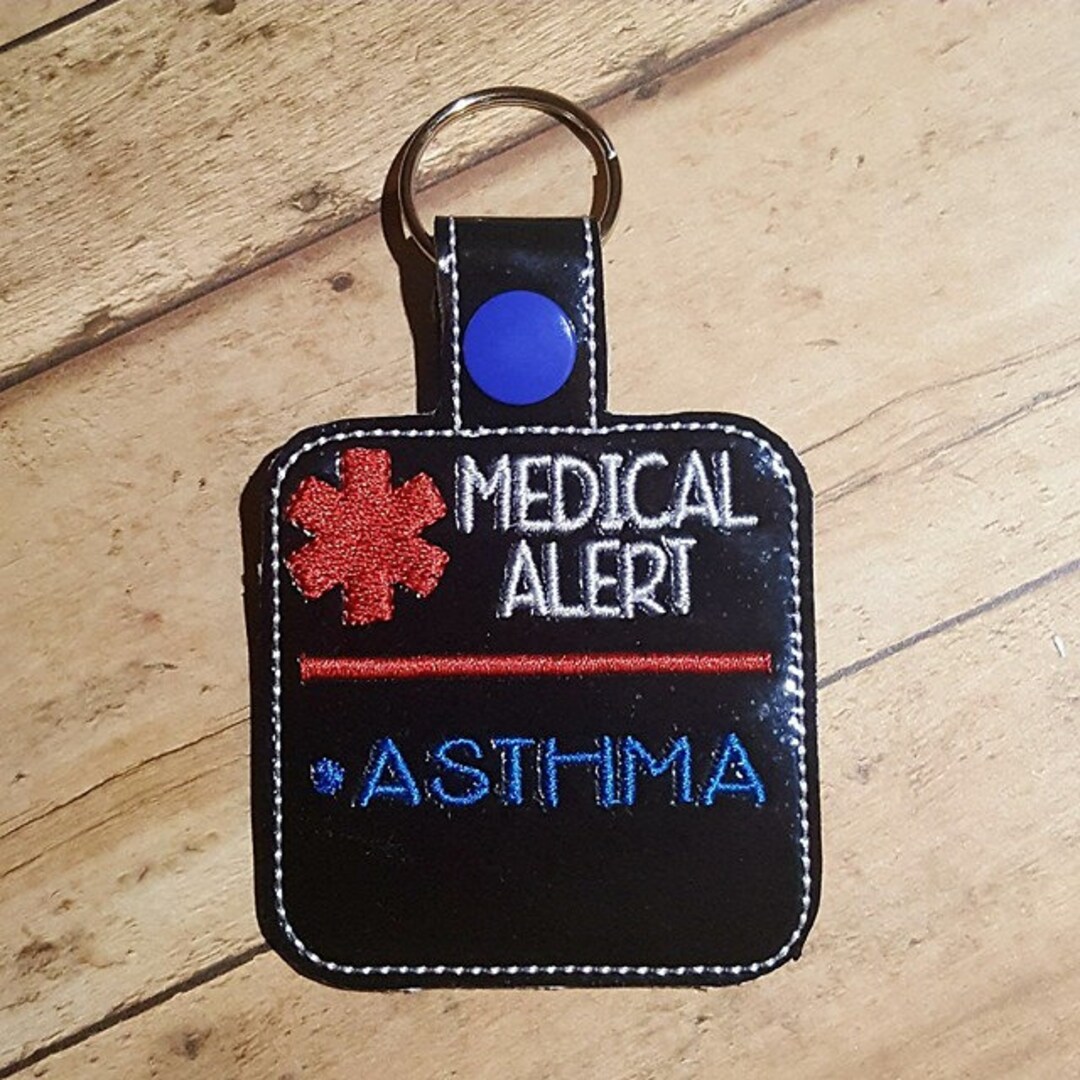 Medical Alert - Asthma - Medical - Tag - DIGITAL Embroidery DESIGN - Etsy