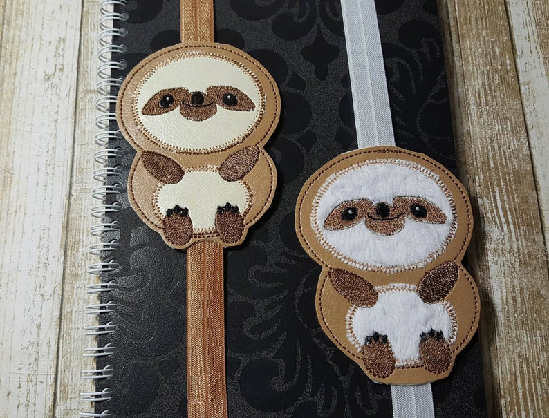 Sloth - Book Band - Slider - in the Hoop - DIGITAL EMBROIDERY Design - Etsy