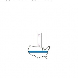 Blue Line Support USA US United States Police in the - Etsy