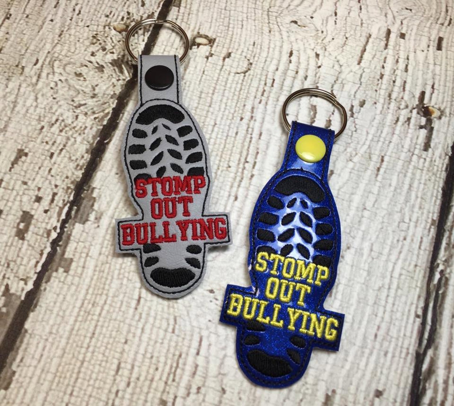 Stomp Out Bullying Shoe Boot in the Hoop Snap/rivet - Etsy