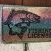 Fishing License Holder ID Business Card Trout 5 X 7 - Etsy
