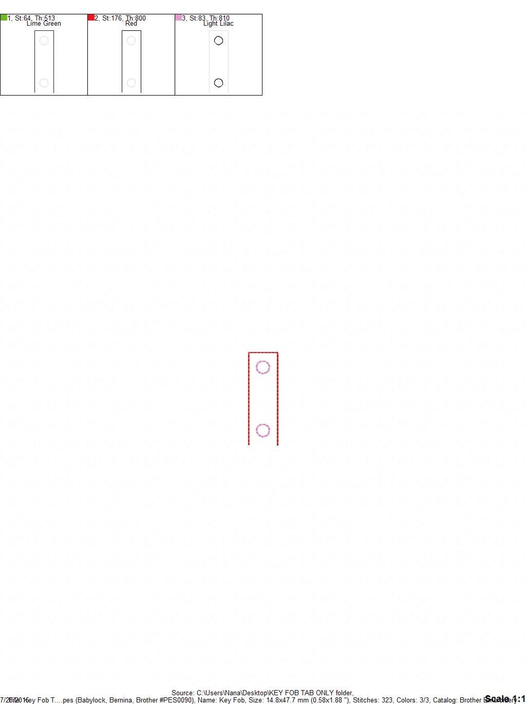 Blank Key Fob Tab ONLY in the Hoop Snap/rivet Key Fob DIGITAL ...