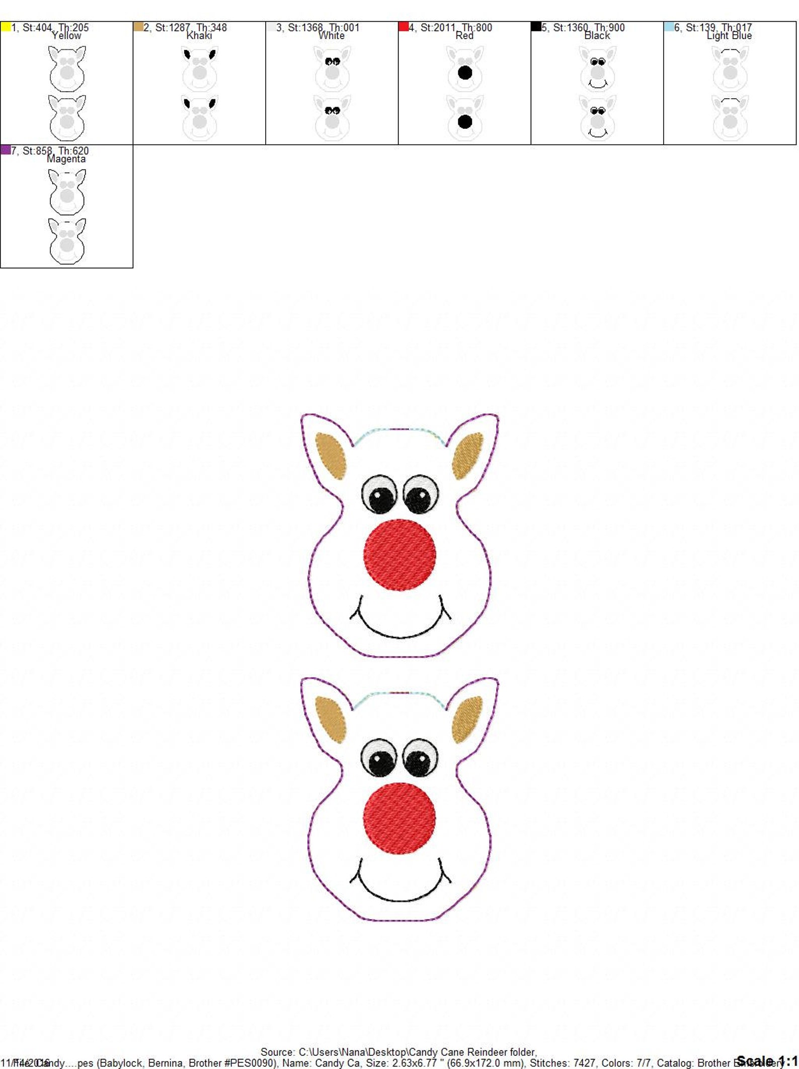 Reindeer Candy Cane Holder Rudolph Christmas Candy - Etsy