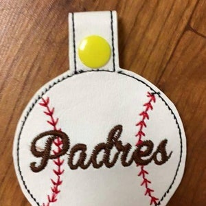 Padres - Baseball - in the Hoop - Snap/rivet Key Fob - DIGITAL ...