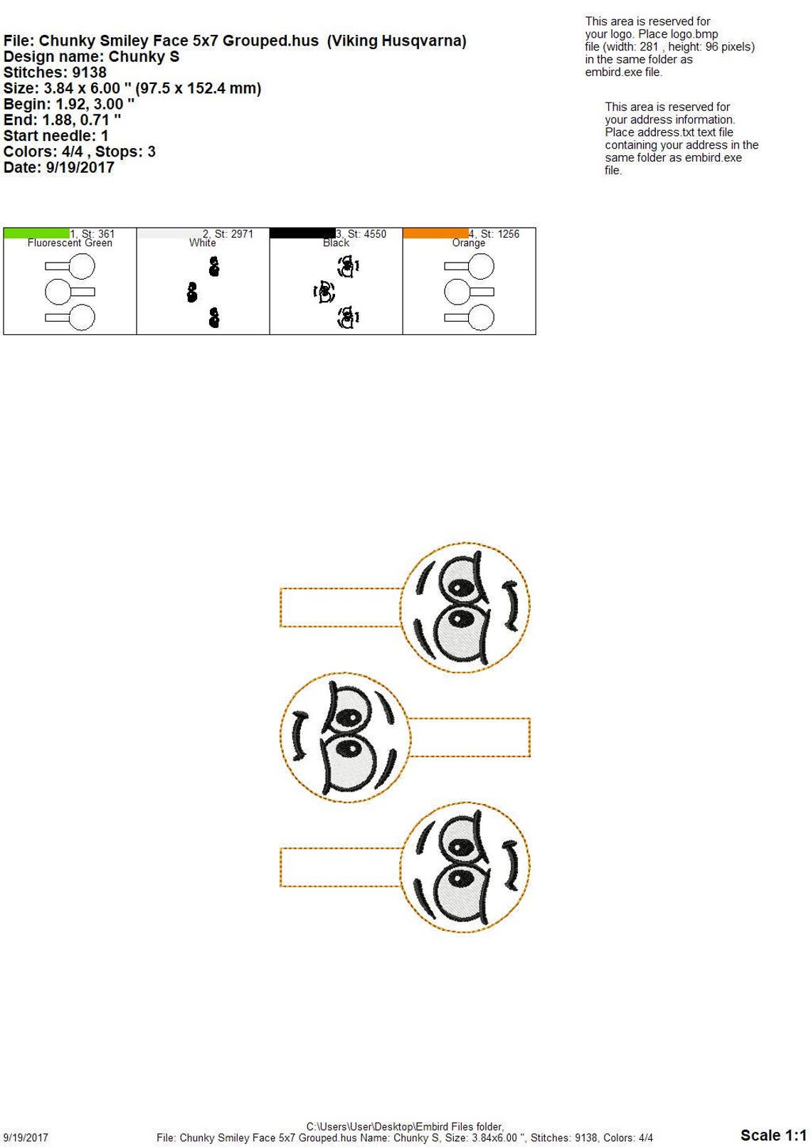 Chunky Smiley Face Fob Snap/rivet Key Fob DIGITAL - Etsy