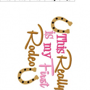 This REALLY is My First Rodeo 4 Sizes Included Cowboy - Etsy