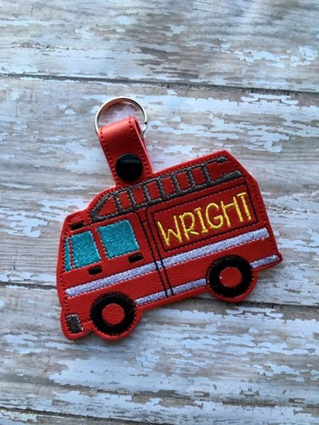 Fire Truck Bag Tag 5 X 7 ONLY Fireman Firefighter in the - Etsy
