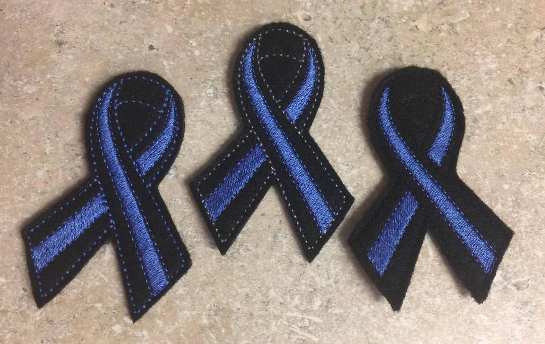 Thin Blue Line - Police - Support - Awareness Ribbon - FELTIE Design ...