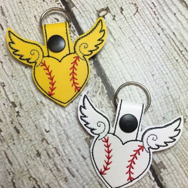 Softball With Angel Wings - Etsy