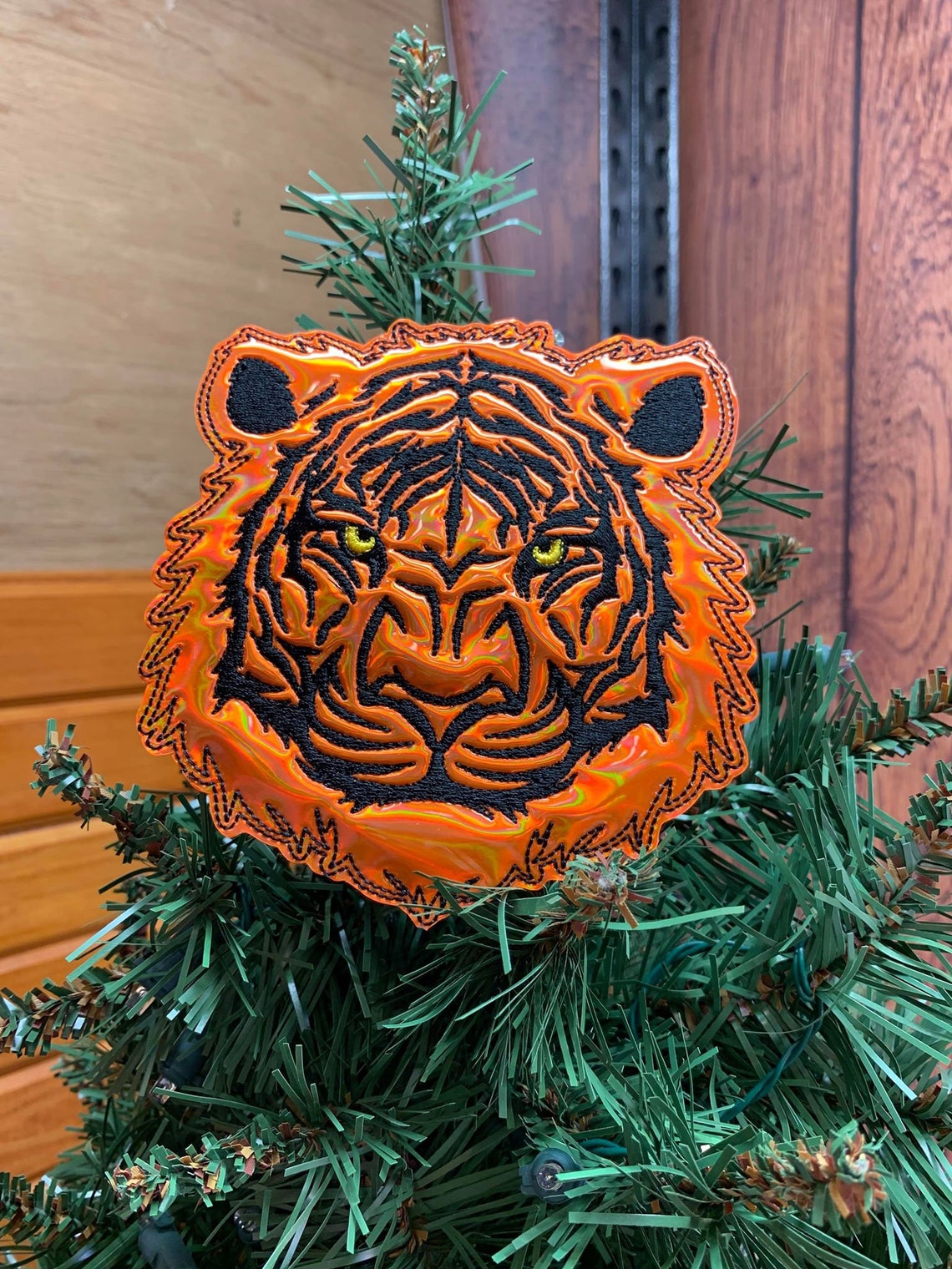 Tiger Mascot Feltie Wreath Set 5 X 7 6 X 10 and 8 X - Etsy