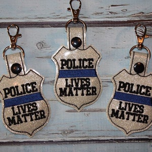 Police Lives Matter POLICE Cop Law Enforcement in the Hoop Snap/rivet ...