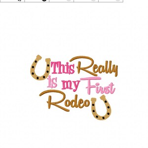 This REALLY is My First Rodeo 4 Sizes Included Cowboy - Etsy