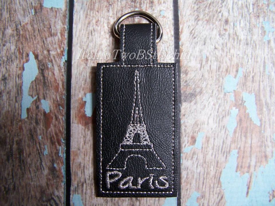 Paris - France - Effiel Tower - Key Fob in the Hoop - DIGITAL ...