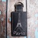Paris - France - Effiel Tower - Key Fob in the Hoop - DIGITAL ...