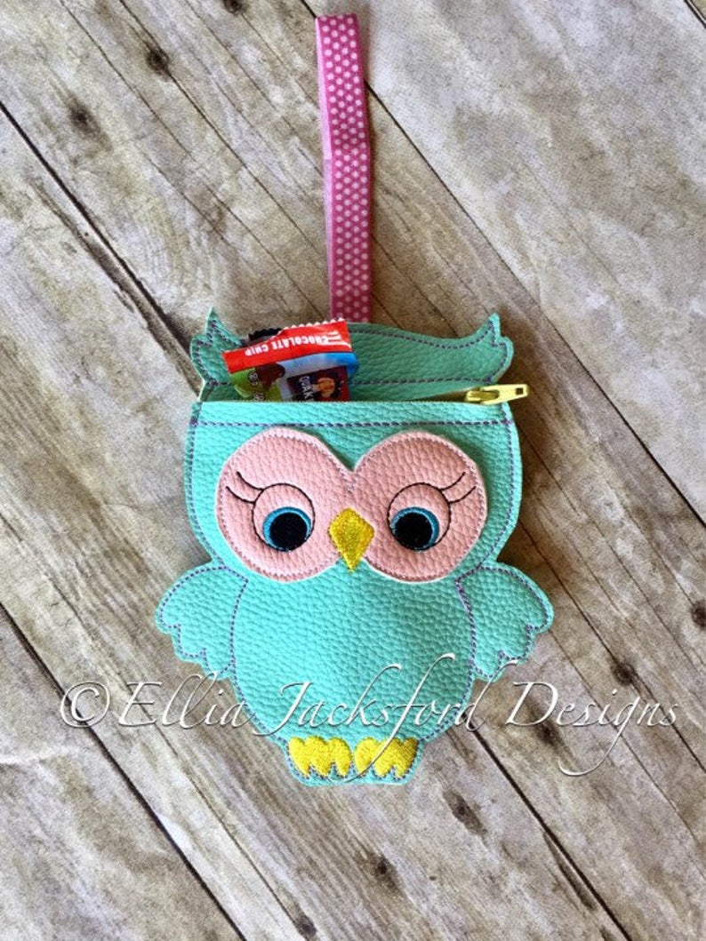 Owl ITH Pencil - Bag/pouch - 3 Sizes - Completely in the Hoop - DIGITAL ...