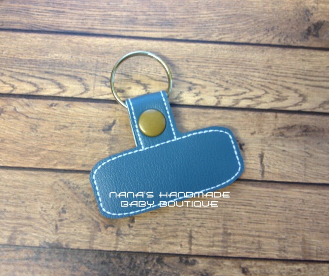 BLANK Rounded Rectangle - in the Hoop - Snap/rivet Key Fob - DIGITAL ...