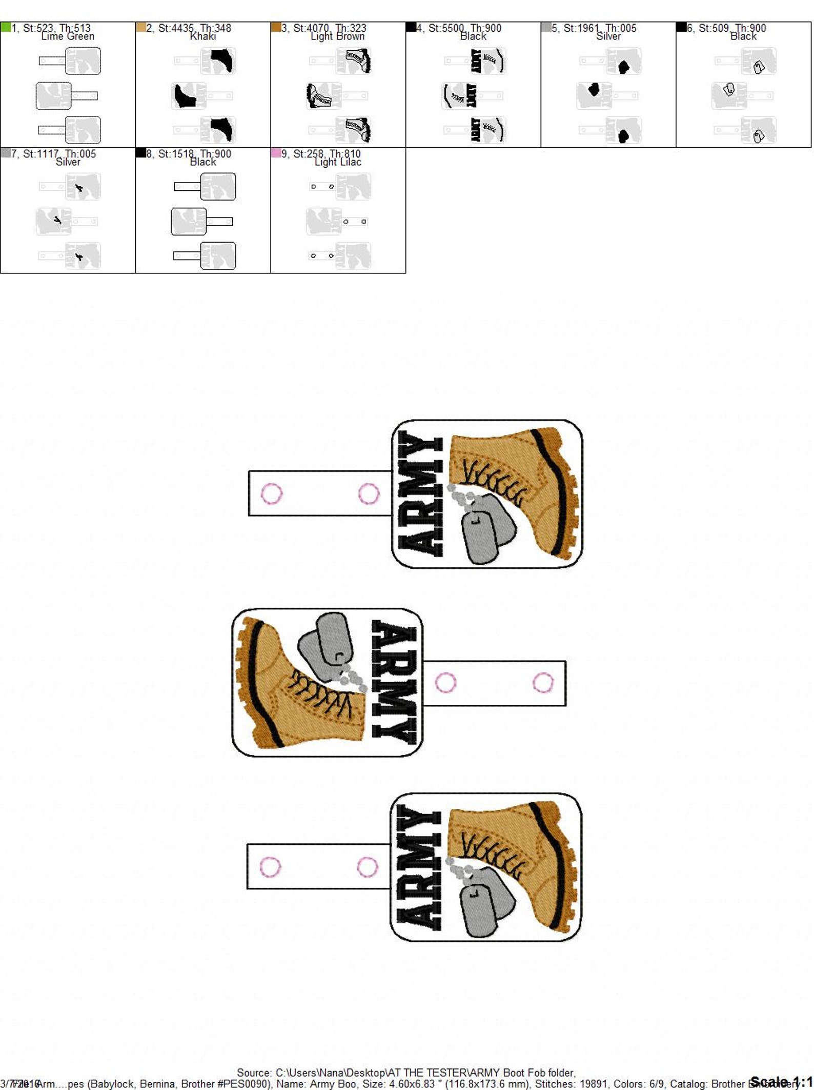 ARMY Combat Boot Dog Tags Key Fob Design DIGITAL | Etsy