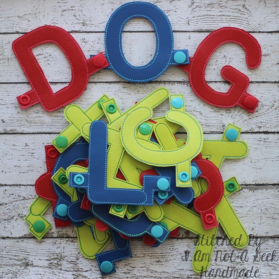 SNAP Together Alphabet Capital Letters Flashcards Toys | Etsy