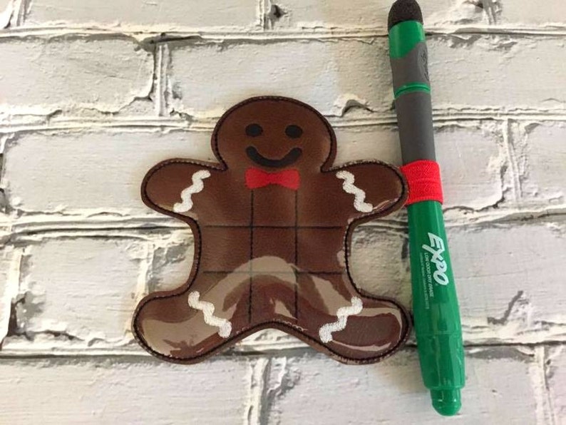 Gingerbread Man Tic Tac Toe Board Game Christmas DIGITAL - Etsy