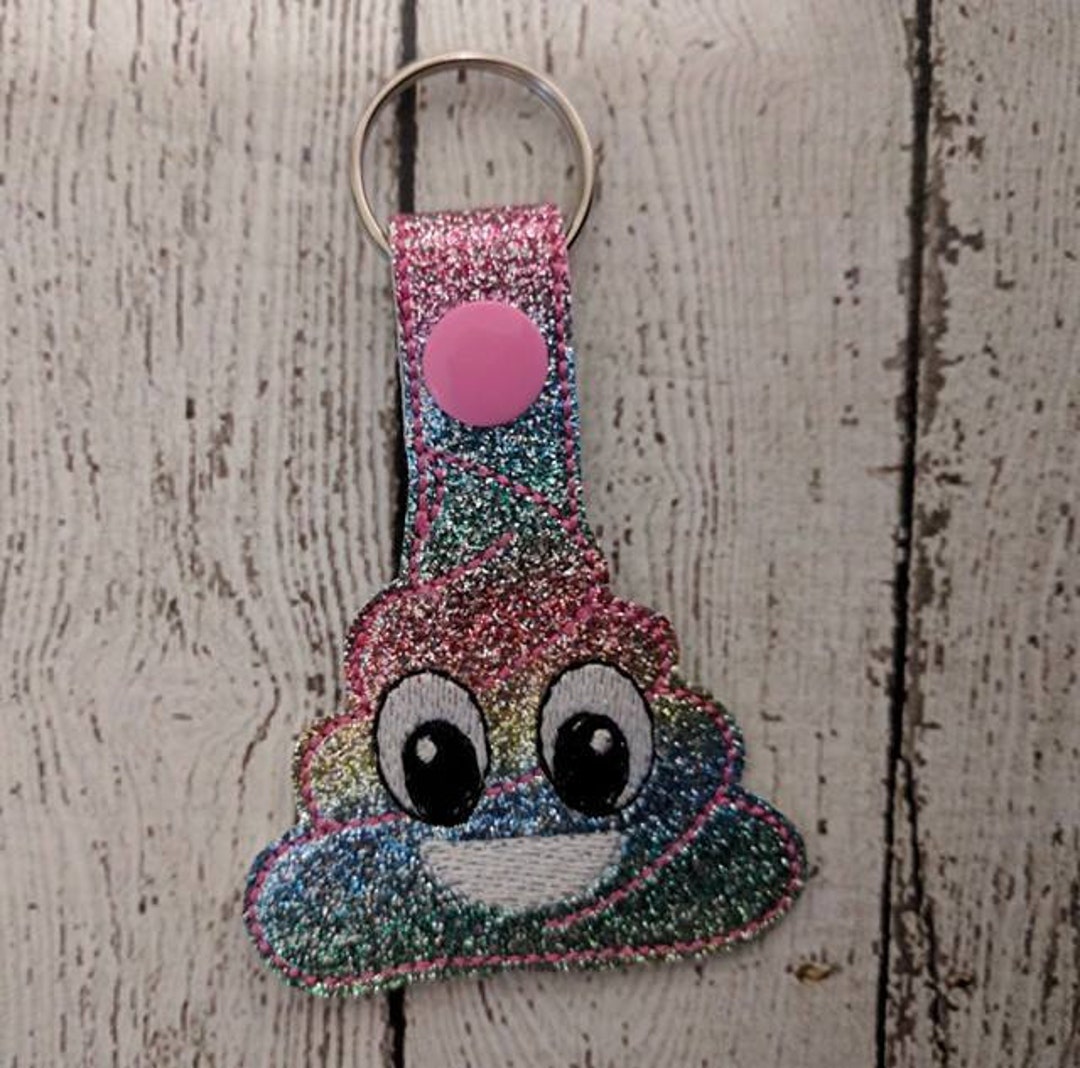 Poop in the Hoop Snap/rivet Key Fob DIGITAL EMBROIDERY Design - Etsy