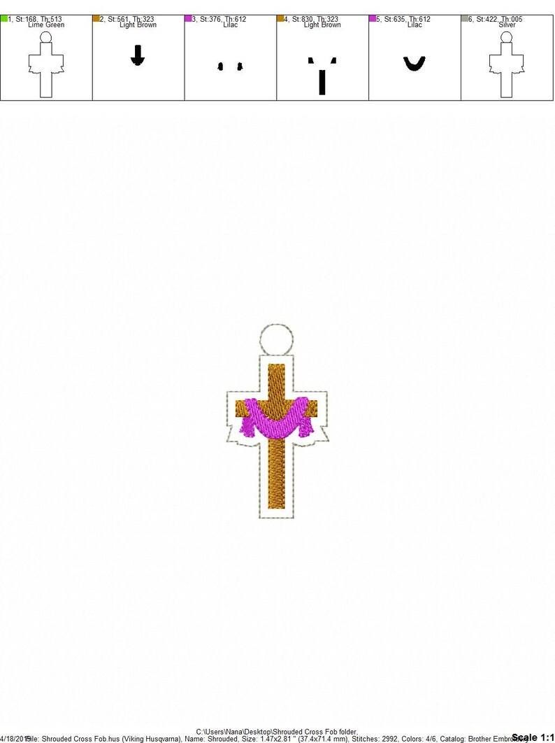Shrouded Cross Easter Resurrection Key Fob DIGITAL - Etsy