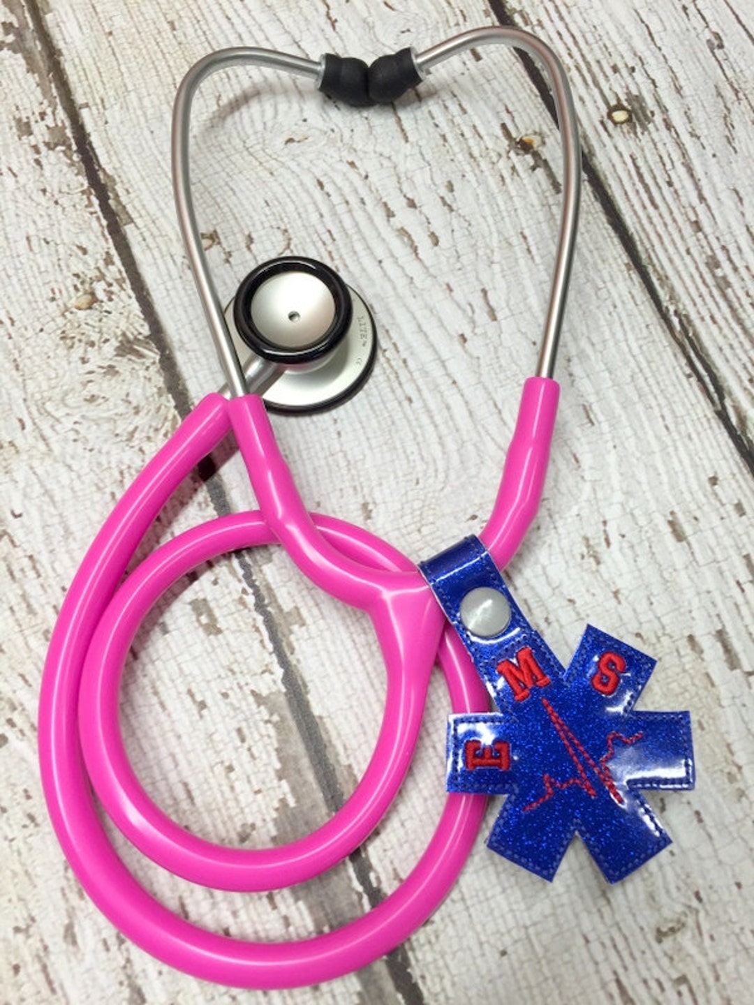 EMS - EKG - Paramedic - EMT Stethoscope Tab - Key Fob in the Hoop ...