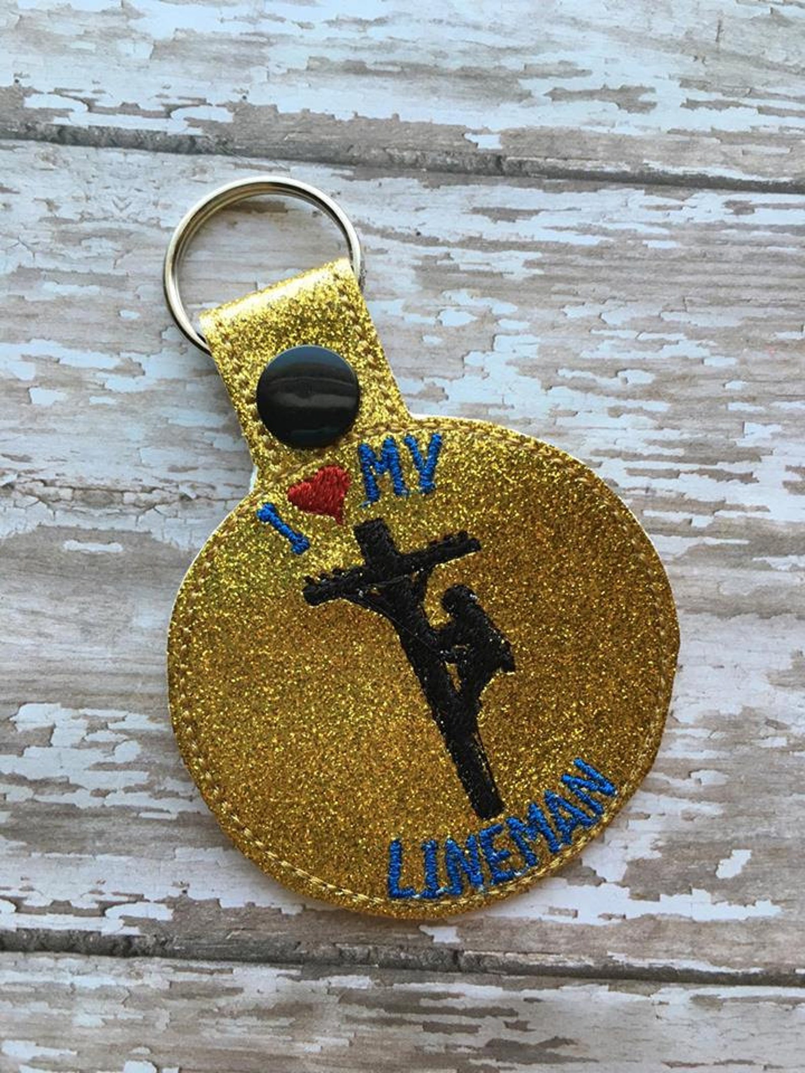 Lineman I Love My Lineman Snap/rivet Key Fob DIGITAL - Etsy