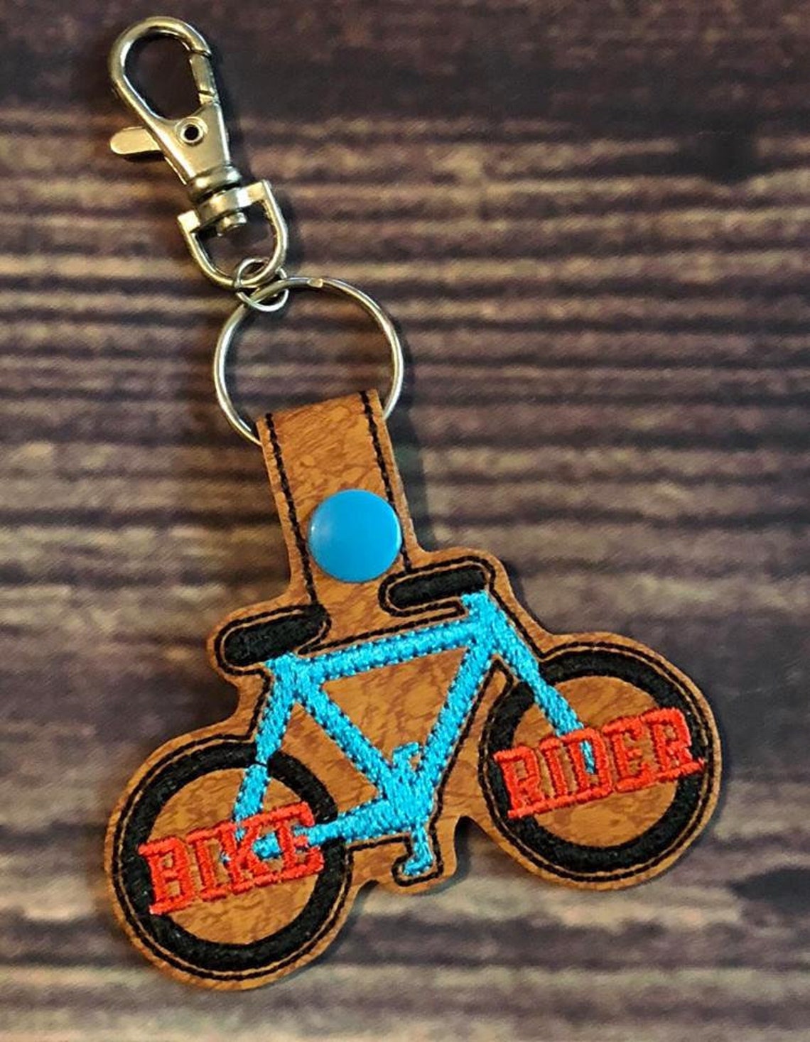 Bike Rider Bicycle BAG TAG Digital Embroidery Design - Etsy