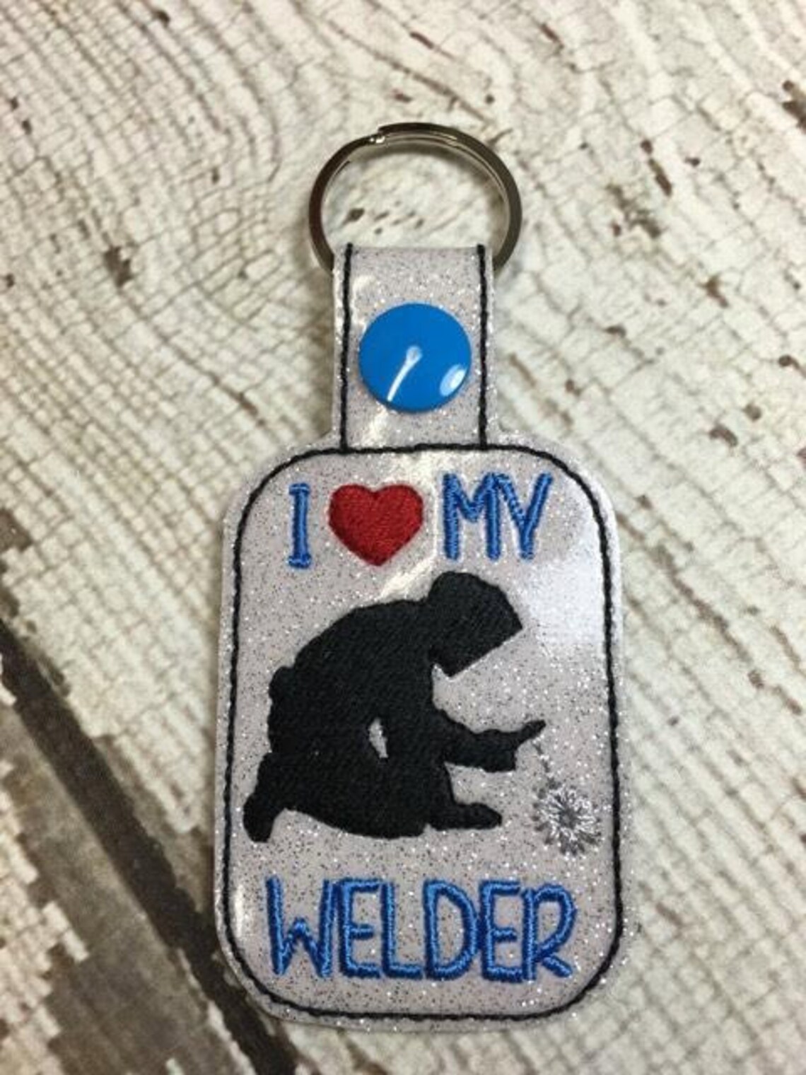 I Love My Welder Key Fob Design DIGITAL EMBROIDERY Design - Etsy