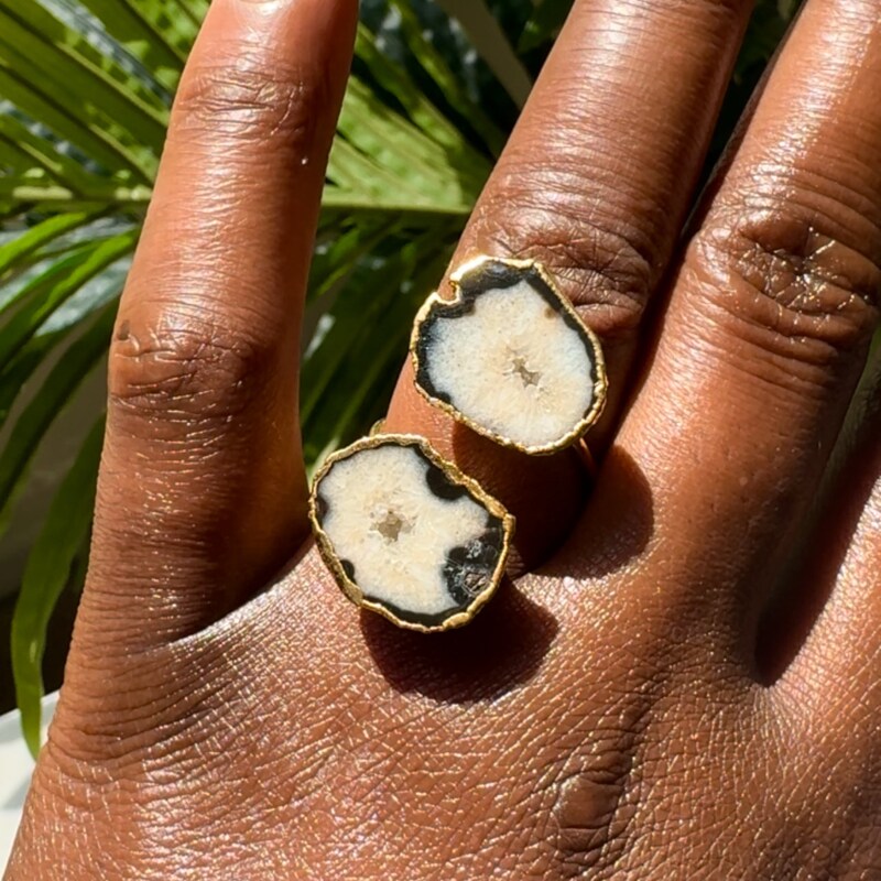 Geode Ring - Etsy