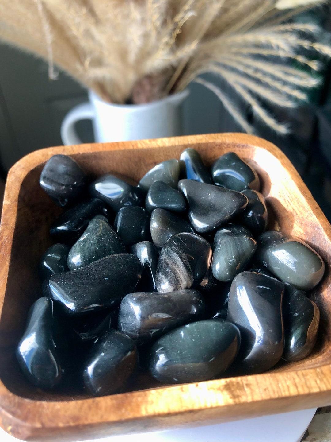 Nevada Obsidian Stones - Powerful Natural Black Obsidian Crystals for ...