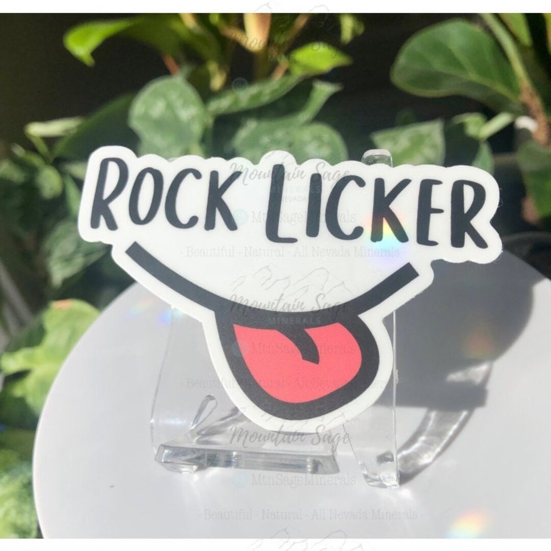 Rock Licker Sticker 3-inch Vinyl Decal for Passionate Rock Hounds ...