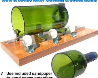 Glass Bottle Cutter Kit Regular Kit to Make Glasses From Wine beer Bottles Edge Sanding Paper Etsy
