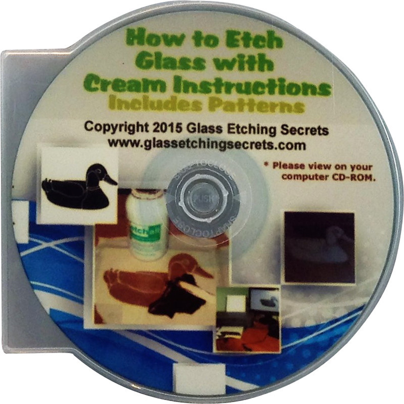 Glass Etching Kit Deluxe: Acid Etching Cream, Stencils, Brush + Free ...
